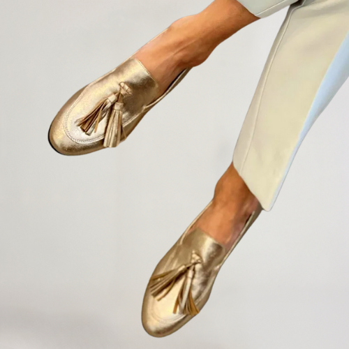 Rhea | Golden Loafers